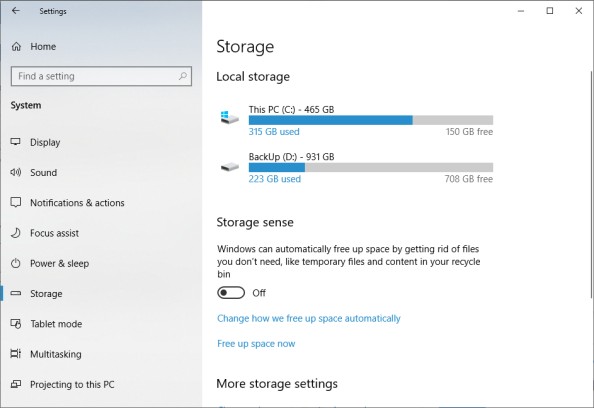How to Enable or Disable Storage Sense in Windows 10 & 11 - MajorGeeks