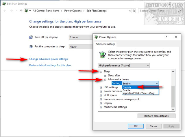 How to Fix When Windows 10 Turns Itself on - MajorGeeks