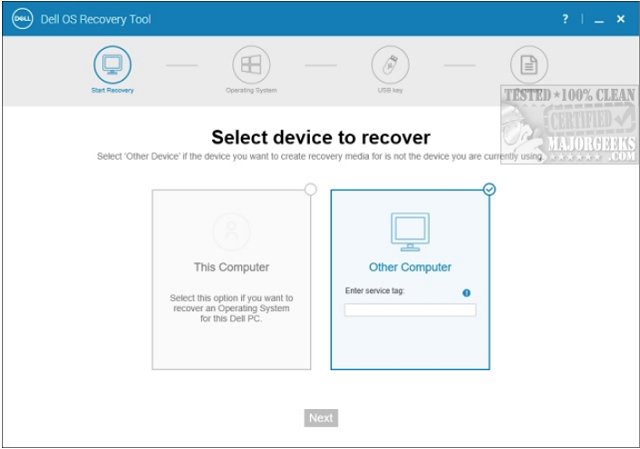 New on MajorGeeks: Dell OS Recovery Tool - MajorGeeks