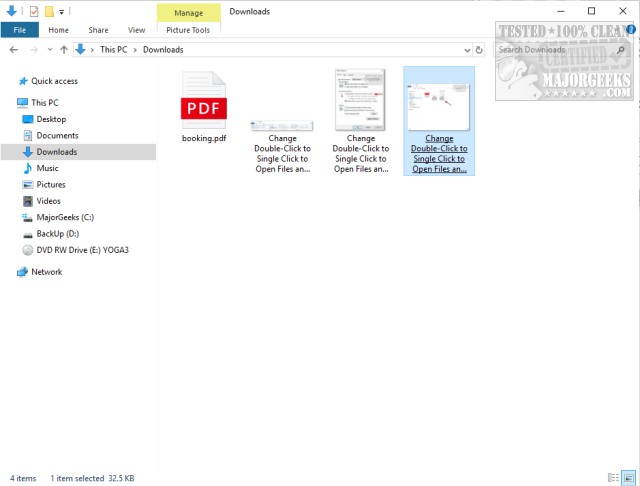 How to Open Items with Single-Click or Double-Click in Windows 10 ...