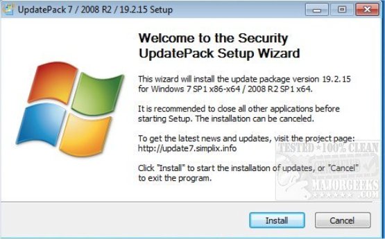 Update Live Windows 7 System and More with Simplix UpdatePack 7 ...