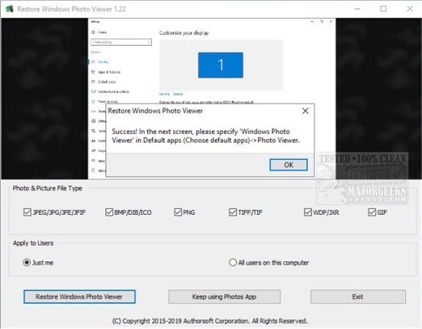 Return the Classic Windows Photo Viewer with Restore Windows Photo ...