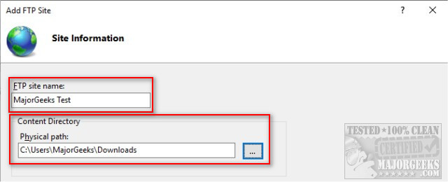 How to Set up an Ftp Server on Windows 10 - MajorGeeks