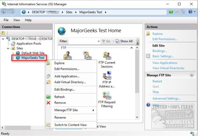 How to Set up an Ftp Server on Windows 10 - MajorGeeks