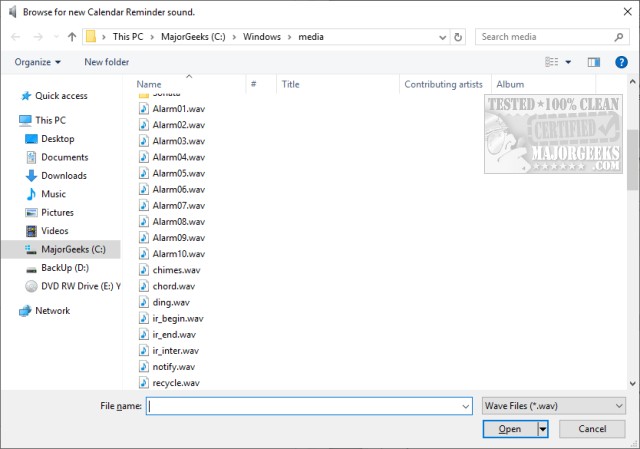 How to Change, Add, or Remove Windows Notification Sounds - MajorGeeks