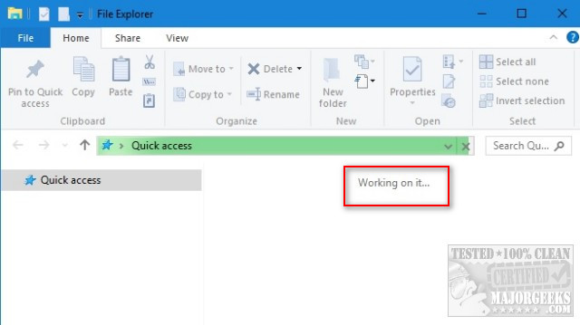 How to Fix File Explorer Stuck on 'Working on It' Error Message ...
