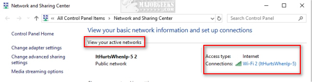 How to Find Your Wi-Fi Password on Windows 7, 8, and 10 - MajorGeeks