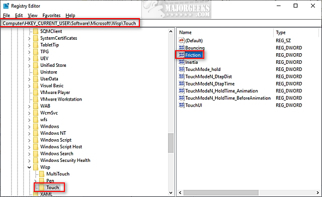 How to Change Touch Scrolling Friction in Windows 10 - MajorGeeks