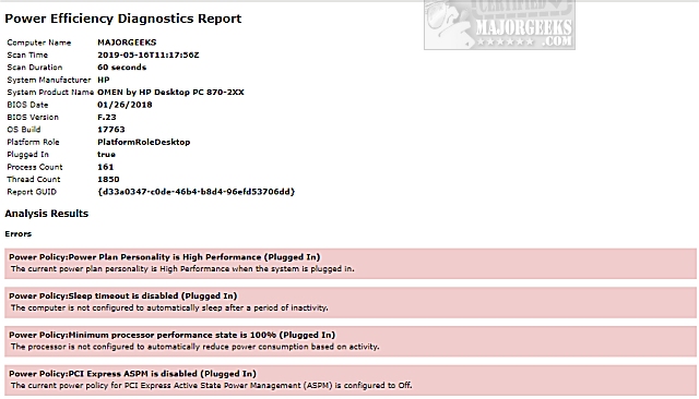 Diagnose Power or Battery Issues with Power Efficiency Diagnostic ...