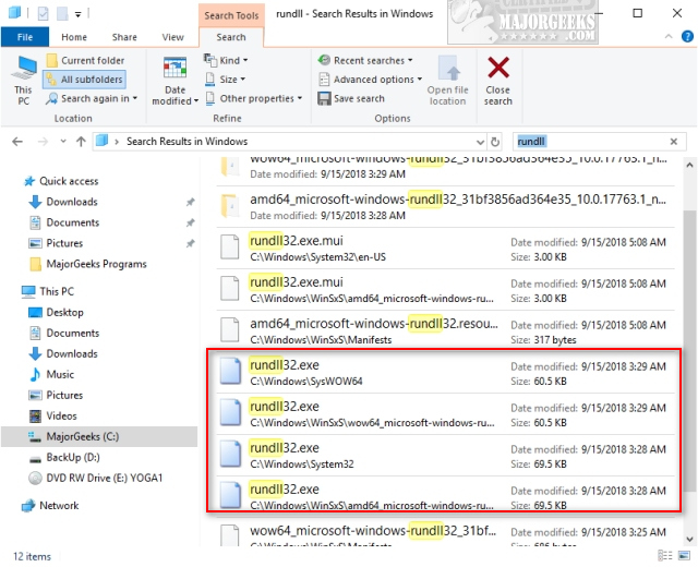 What Is the rundll32.exe Process? - MajorGeeks