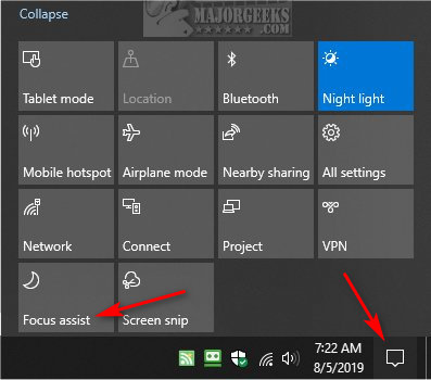 How to Use Windows 10 Focus Assist to Avoid Distractions - MajorGeeks