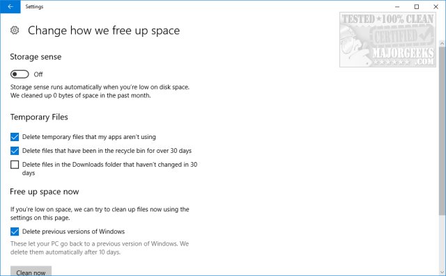 How to Delete the Windows.old Folder from Windows 10 - MajorGeeks