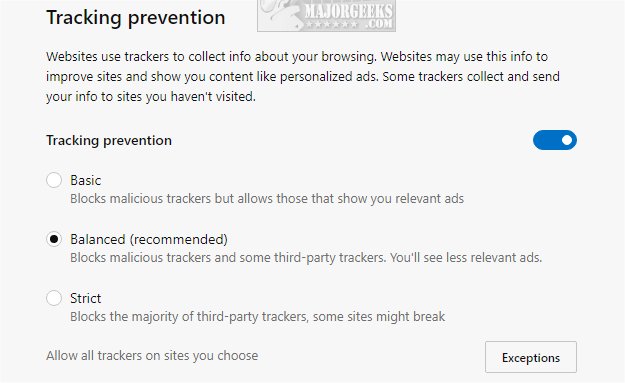 How to Enable and Configure Tracking Prevention in Microsoft Edge ...