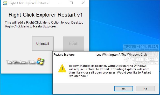 3 Ways to Restart File Explorer Without Rebooting - MajorGeeks