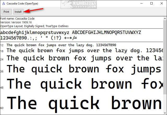 How to Install or Uninstall Fonts in Windows 10 & 11 - MajorGeeks