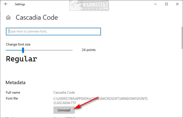 How to Install or Uninstall Fonts in Windows 10 & 11 - MajorGeeks