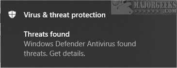 How to Manage Windows Defender Antivirus Found Threats - MajorGeeks