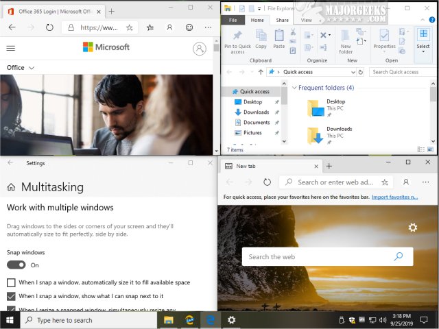 How to Split Your Screen in Windows 10 & 11 - MajorGeeks