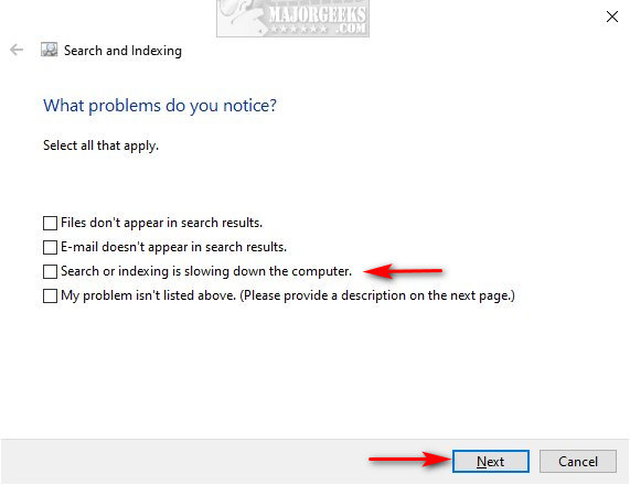 How to Delete and Rebuild the Windows 10 & 11 Search Index - MajorGeeks
