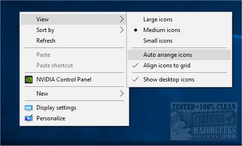 Fix: Desktop Icons Jump Back to Original Location When Moved - MajorGeeks