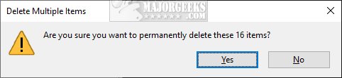 Enable or Disable the Recycle Bin Delete Confirmation Box - MajorGeeks