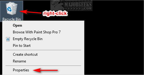 Enable or Disable the Recycle Bin Delete Confirmation Box - MajorGeeks