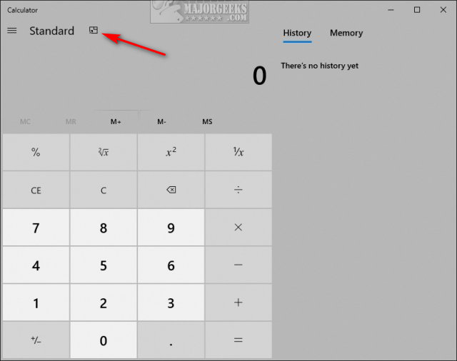 How to Keep Windows Calculator Always on Top - MajorGeeks