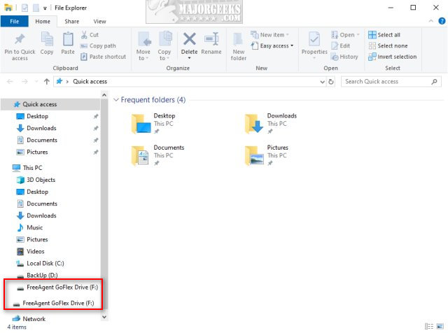 How to Stop File Explorer From Showing External Drives Twice - MajorGeeks