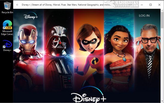 How to install Disney+ As a Windows App - MajorGeeks