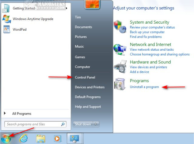 How To Uninstall Programs - MajorGeeks
