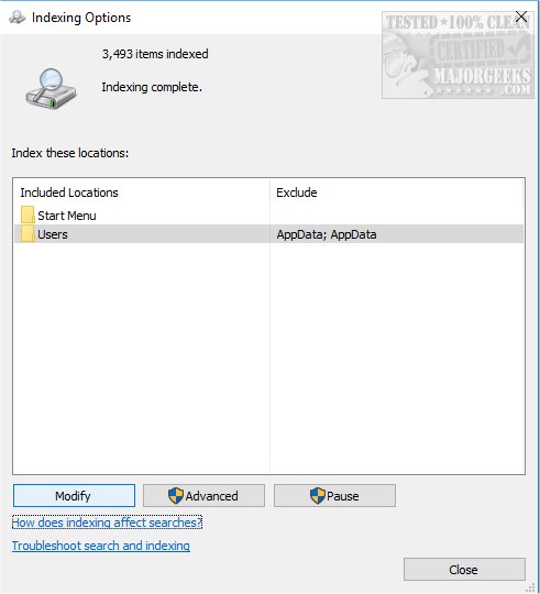 Speed up Your Computer by Disabling Indexing - MajorGeeks