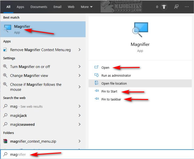 6 Ways to Start and Stop Magnifier in Windows 10 - MajorGeeks
