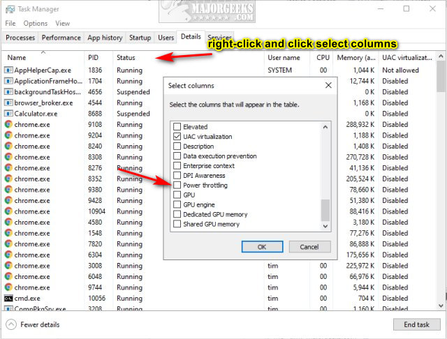 How to See if Power Throttling is Enabled in Windows 10 - MajorGeeks