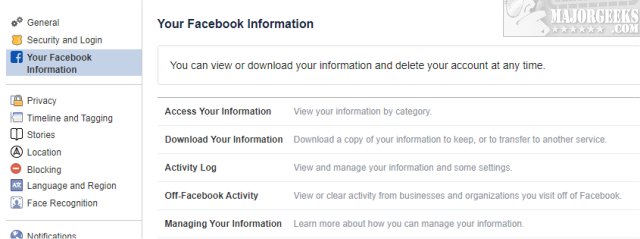 How to View and Delete Your Off-Facebook Activity - MajorGeeks