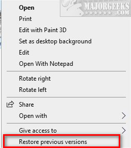 How to Restore Previous Versions of Files, Folders, and Drives in ...