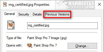How to Restore Previous Versions of Files, Folders, and Drives in ...