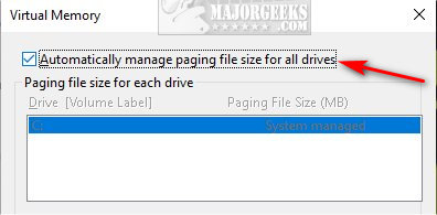 How to Manage Virtual Memory (Pagefile) in Windows 10 /11 - MajorGeeks