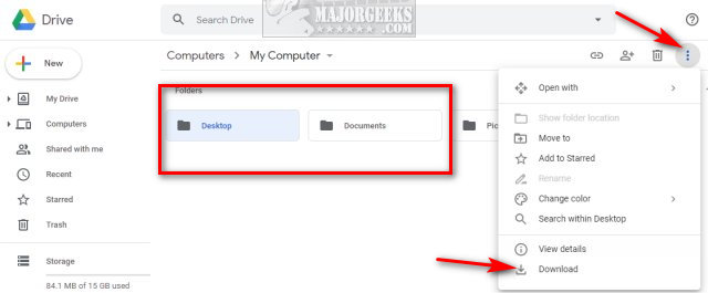 How to Back Up Google Drive - MajorGeeks