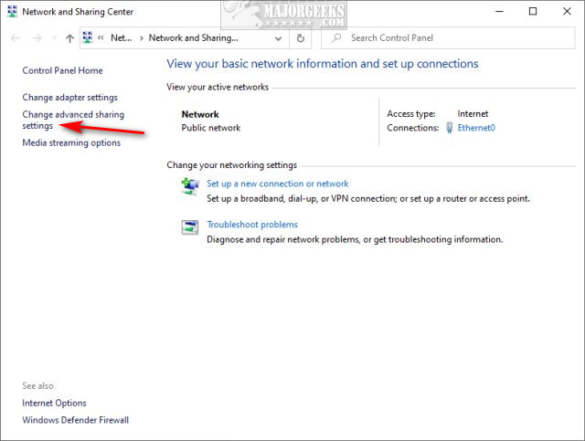 How to Turn On or Off Password Protected Sharing - MajorGeeks