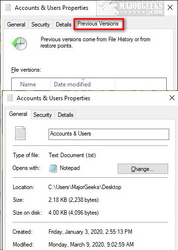 How to Remove or Restore Previous Versions From Context Menu and ...