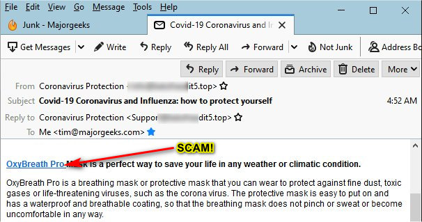 Coronavirus or COVID-19 Scams to Avoid - MajorGeeks