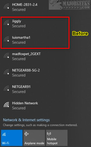 How to Hide Nearby Wi-Fi Connections From Your List of Networks ...