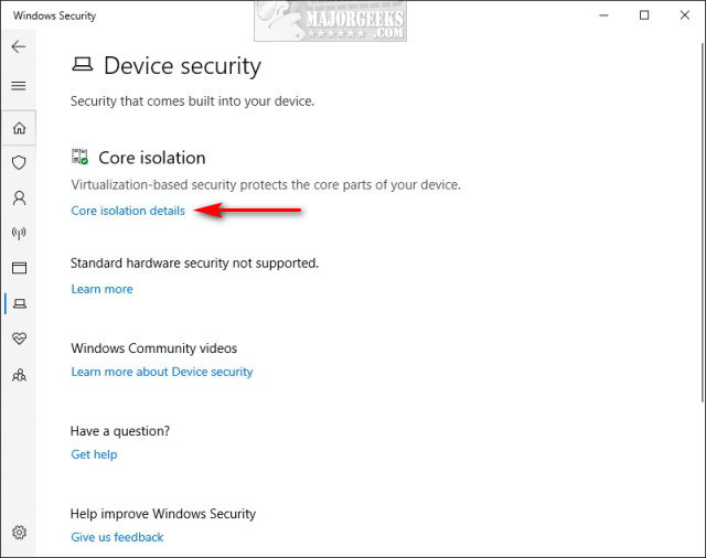 How to Turn Core Isolation Memory Integrity On or Off in Windows 10 ...