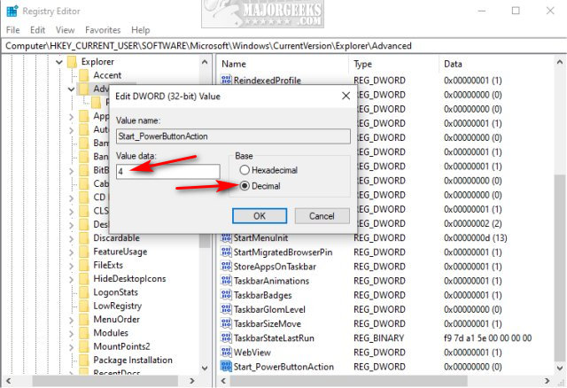 How to Change the Default Alt+F4 Shut Down in Windows 10 - MajorGeeks