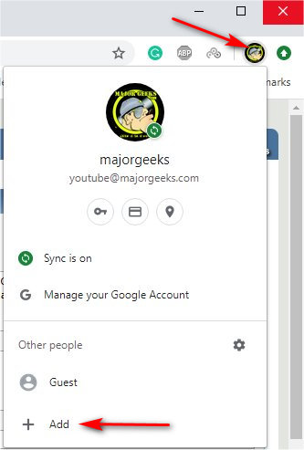 How to Add a New Person to Google Chrome - MajorGeeks