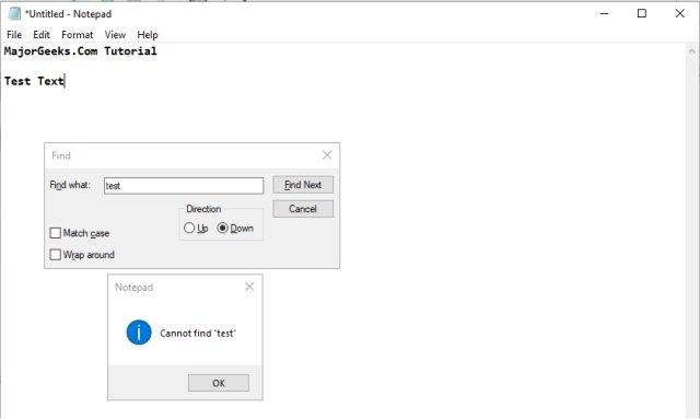 How to Find or Replace Text in Notepad or WordPad - MajorGeeks