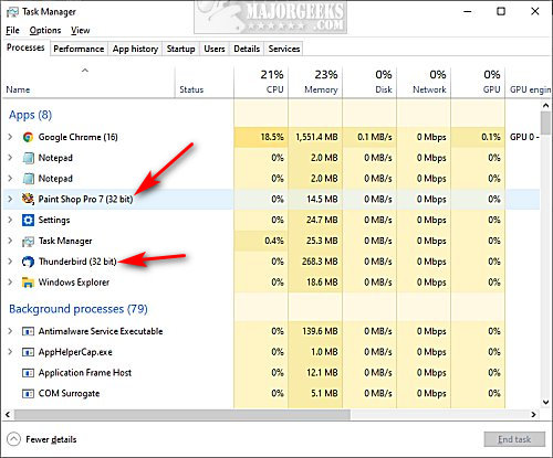 The Differences Between 32-bit and 64-bit Applications - MajorGeeks