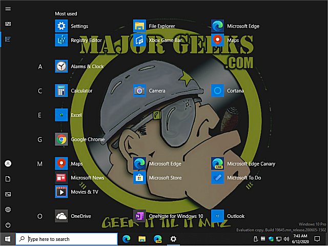 How to Enable or Disable Windows 10 Full Screen Start Menu - MajorGeeks
