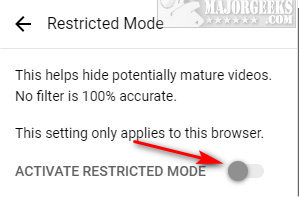 This Video Is Unavailable With Restricted Mode Enabled - MajorGeeks