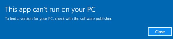 How to Fix 'This App Can't Run on Your PC' - MajorGeeks